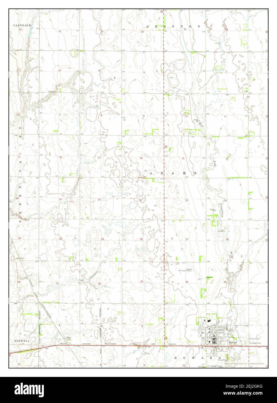 Howard, South Dakota, map 1971, 1:24000, United States of America by ...