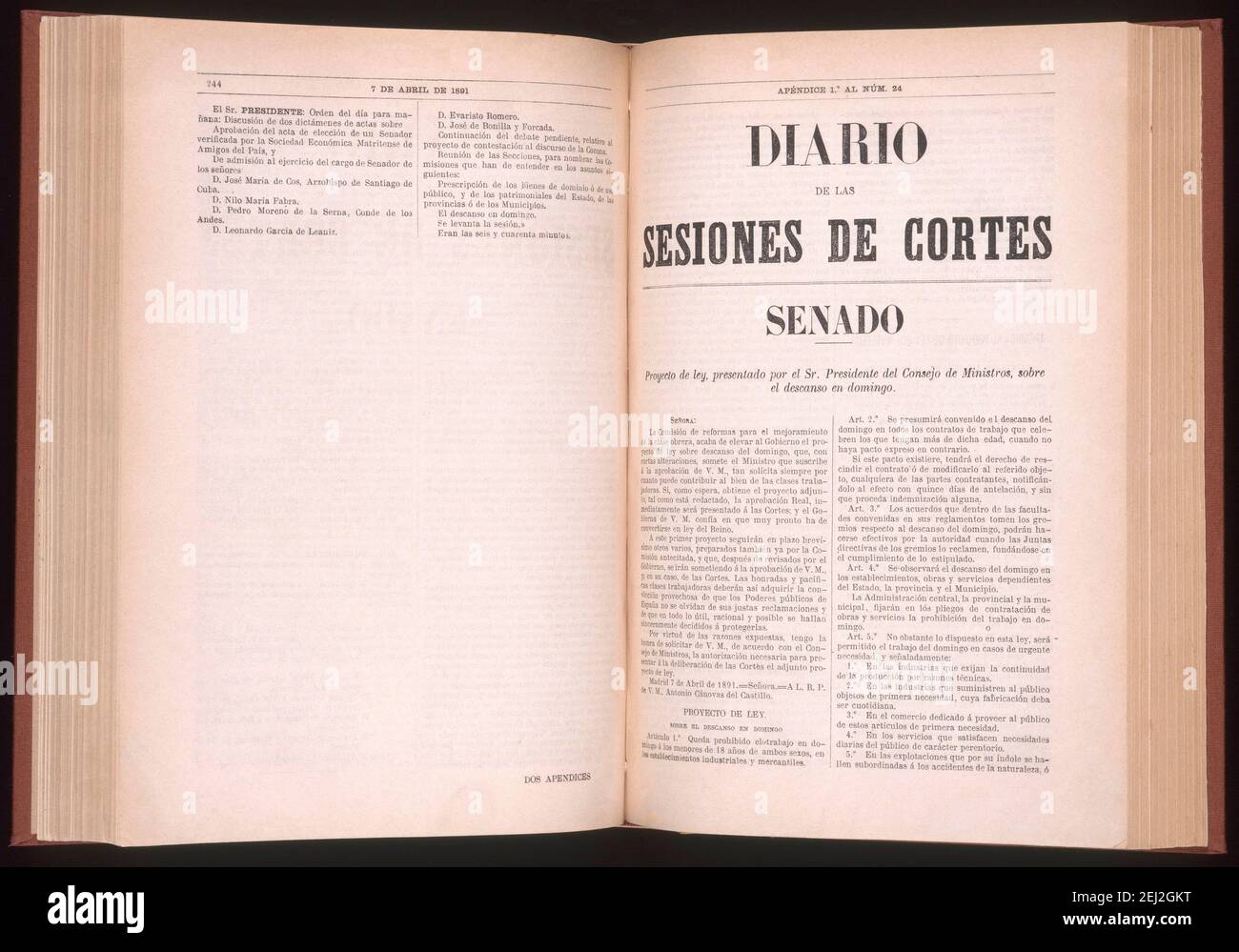 Ley dominical hi-res stock photography and images - Alamy