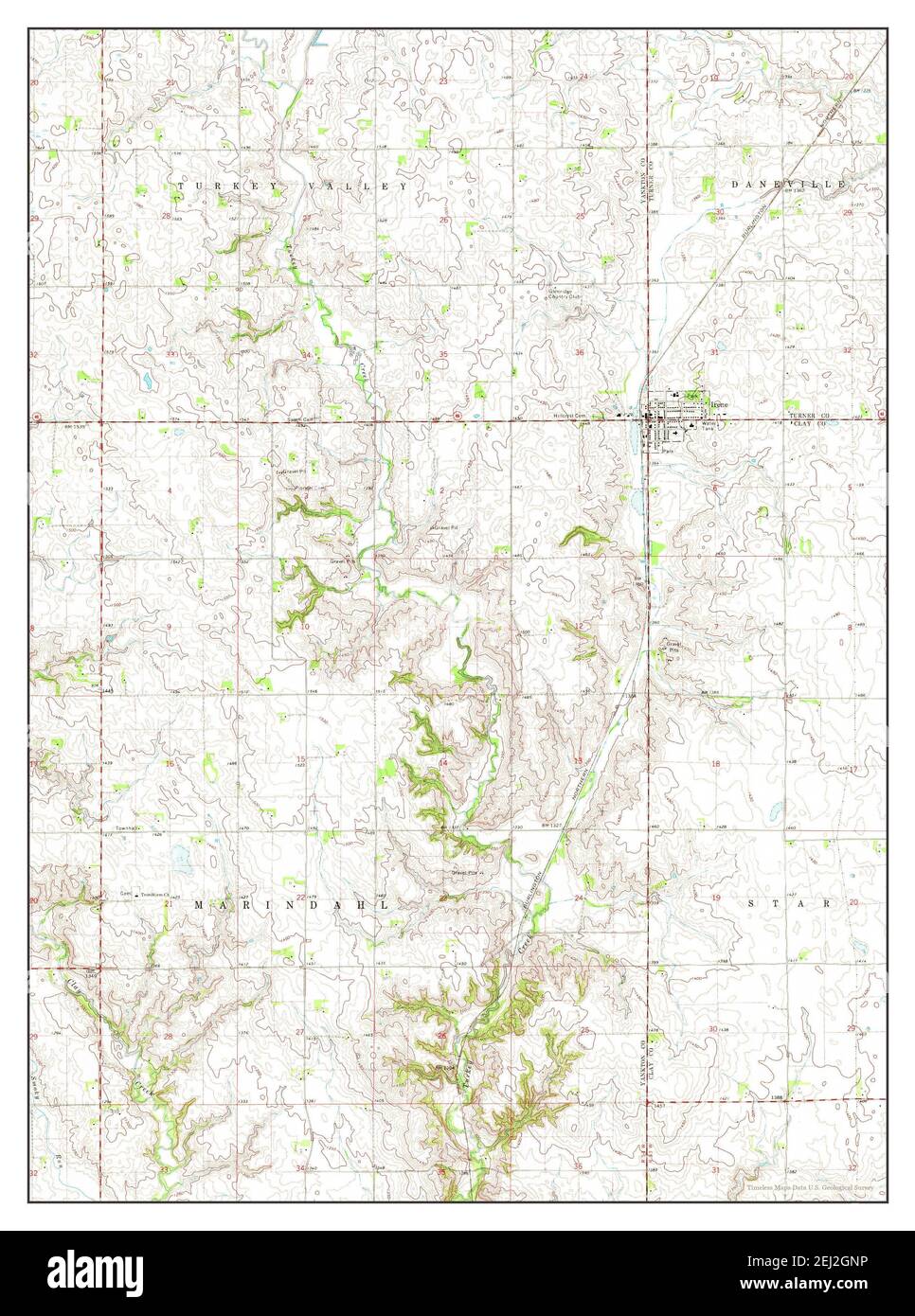 Irene, South Dakota, map 1970, 1:24000, United States of America by ...
