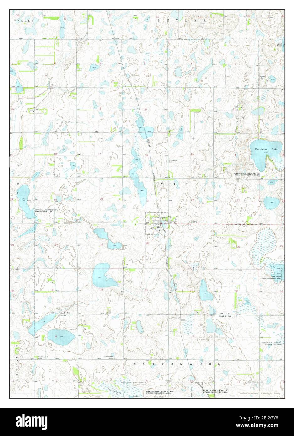 Lily, South Dakota, map 1973, 1:24000, United States of America by ...