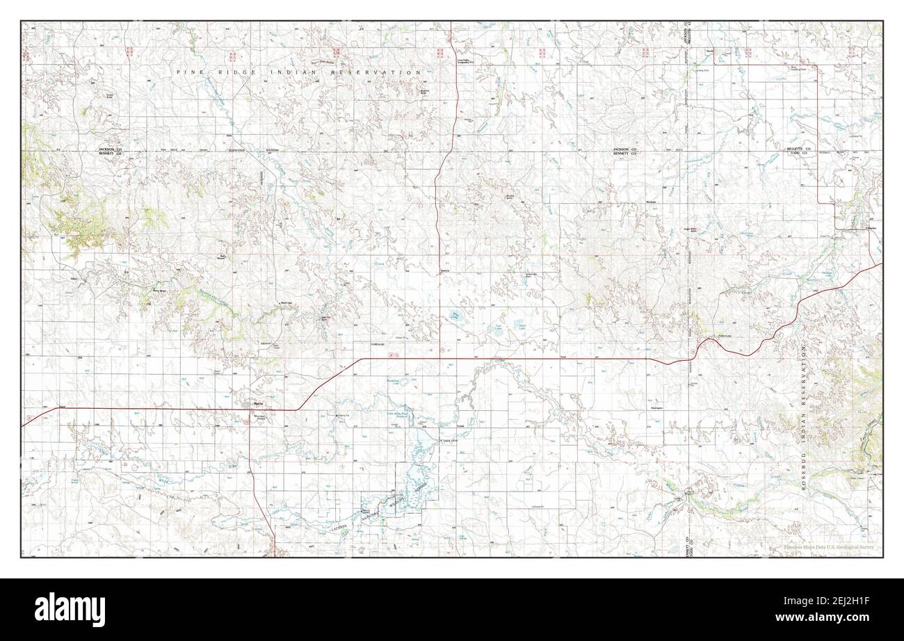 Map of martin south dakota hi-res stock photography and images - Alamy