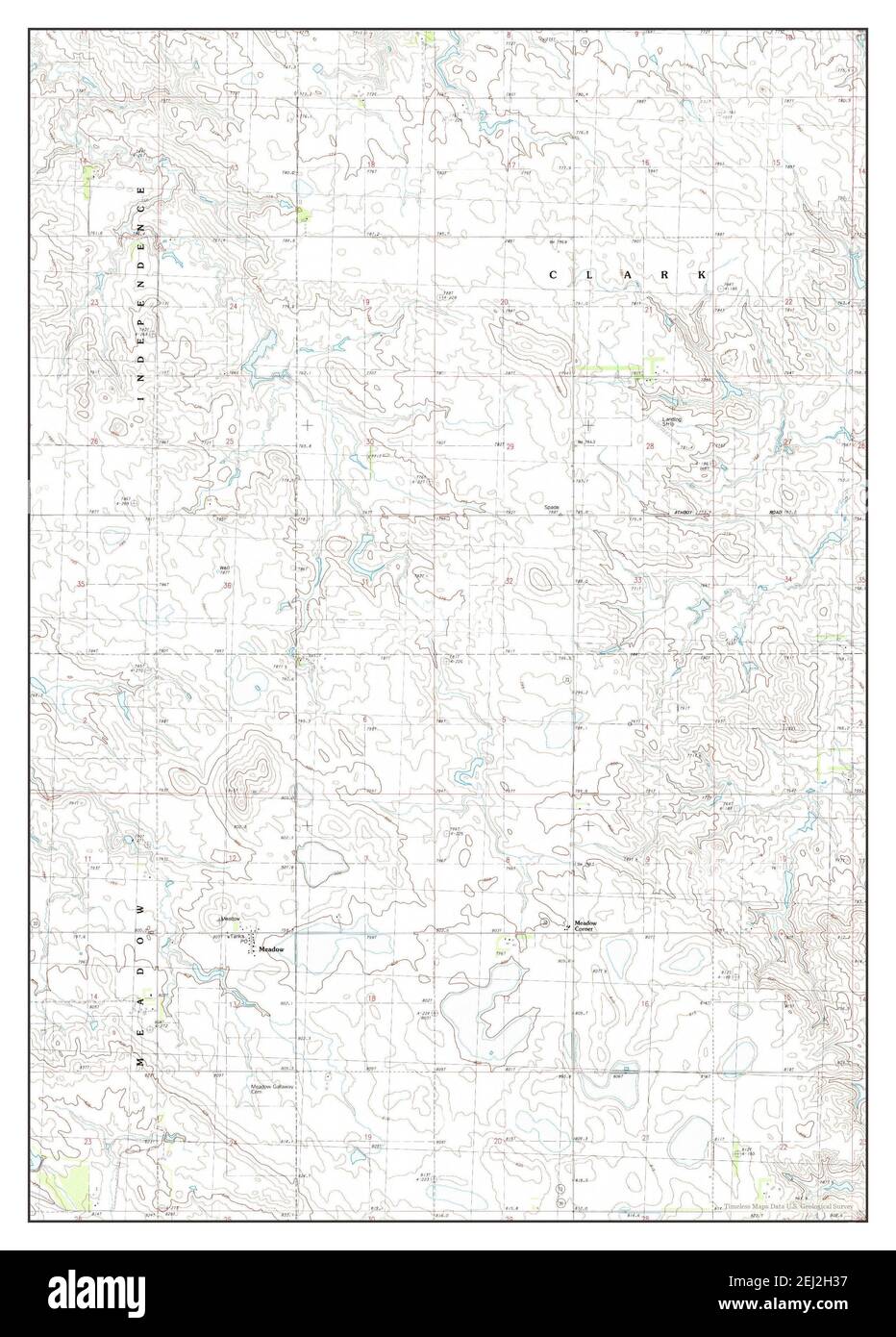 Meadow, South Dakota, map 1983, 1:24000, United States of America by ...