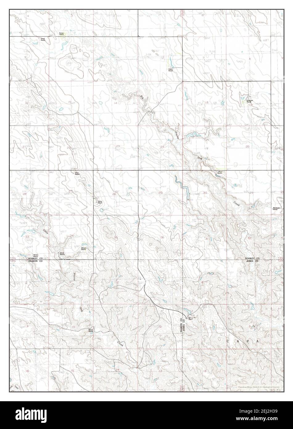 Midland south dakota map hi-res stock photography and images - Alamy