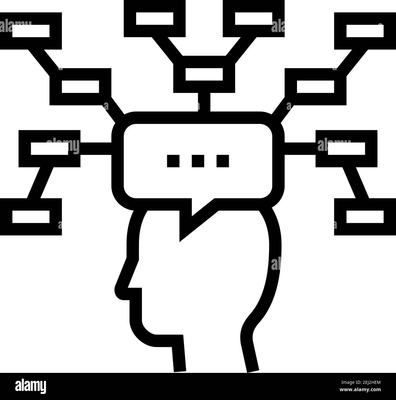 decision theory line icon vector illustration Stock Vector Image & Art ...