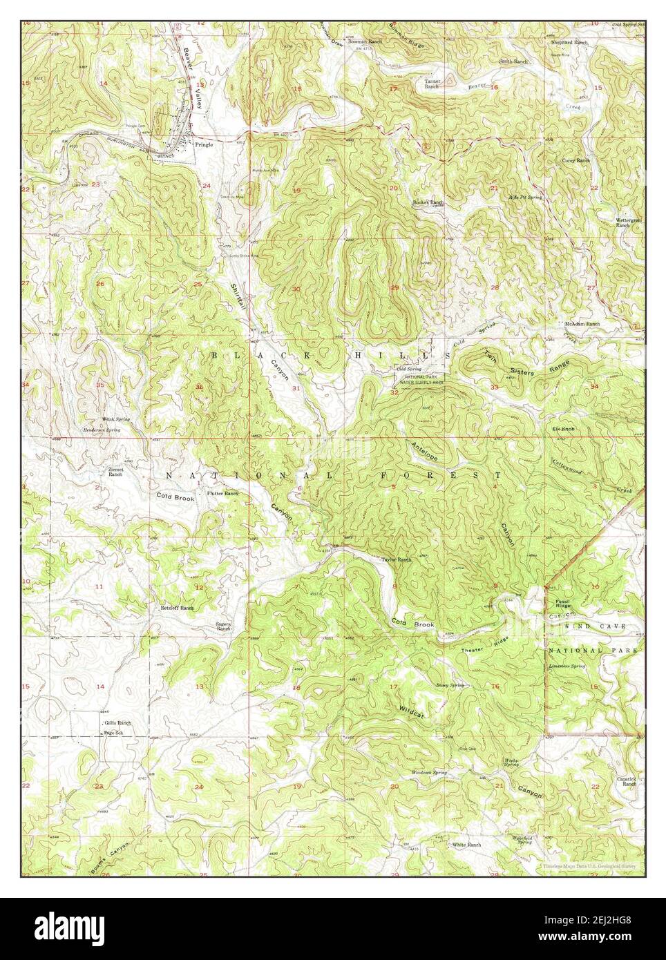 Map of pringle hi-res stock photography and images - Alamy