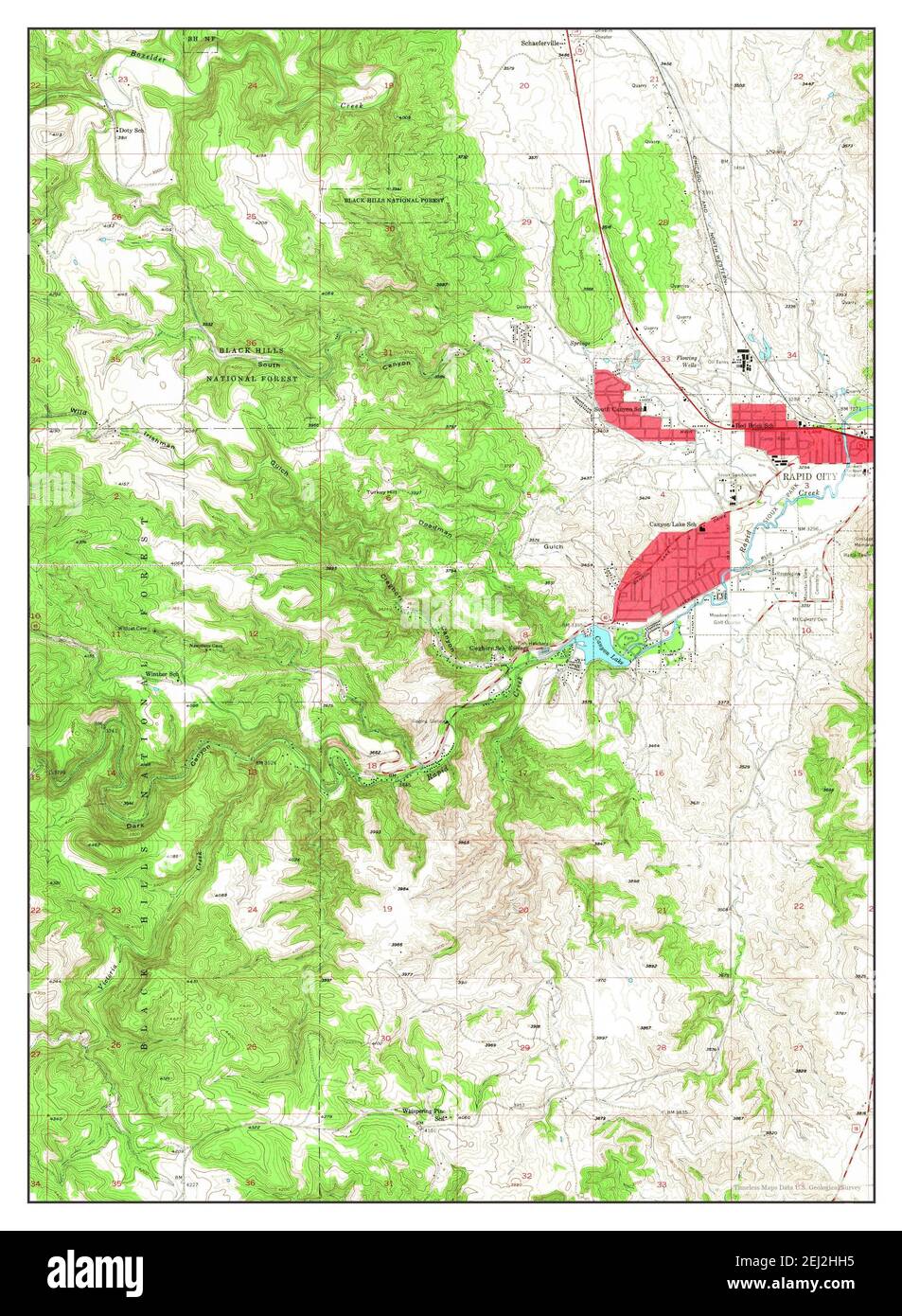 Rapid city south dakota map hi-res stock photography and images - Alamy