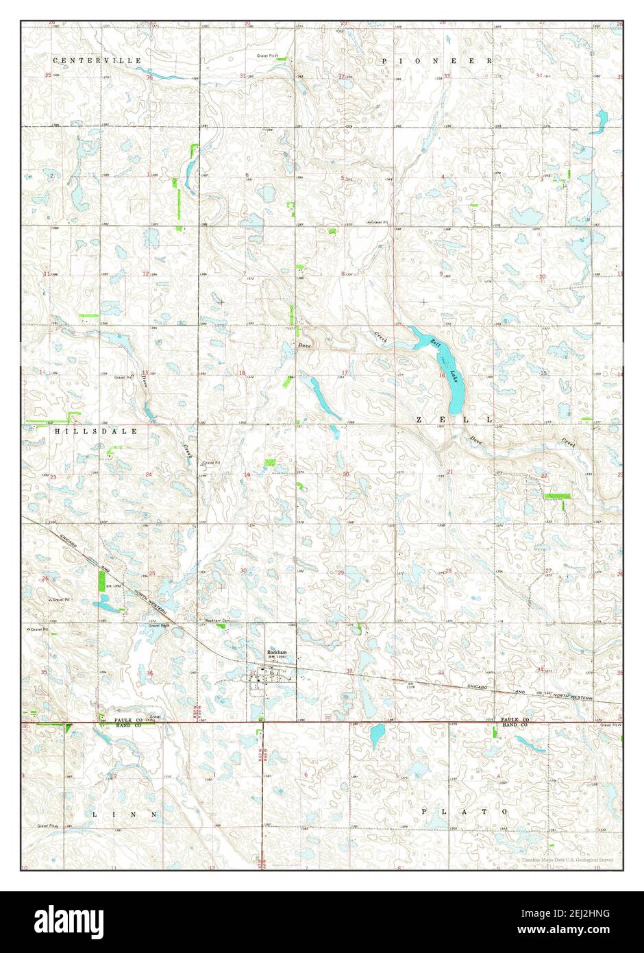 Map of rockham south dakota Cut Out Stock Images & Pictures - Alamy