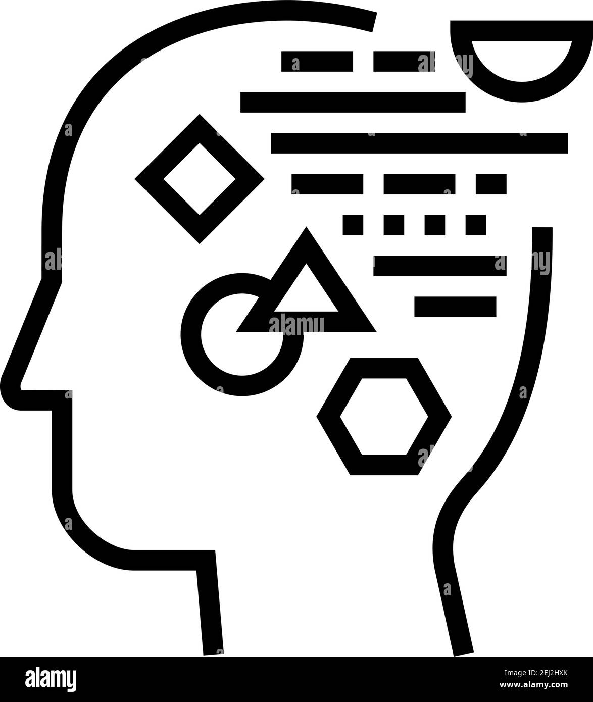 logic philosophy line icon vector illustration Stock Vector Image & Art ...