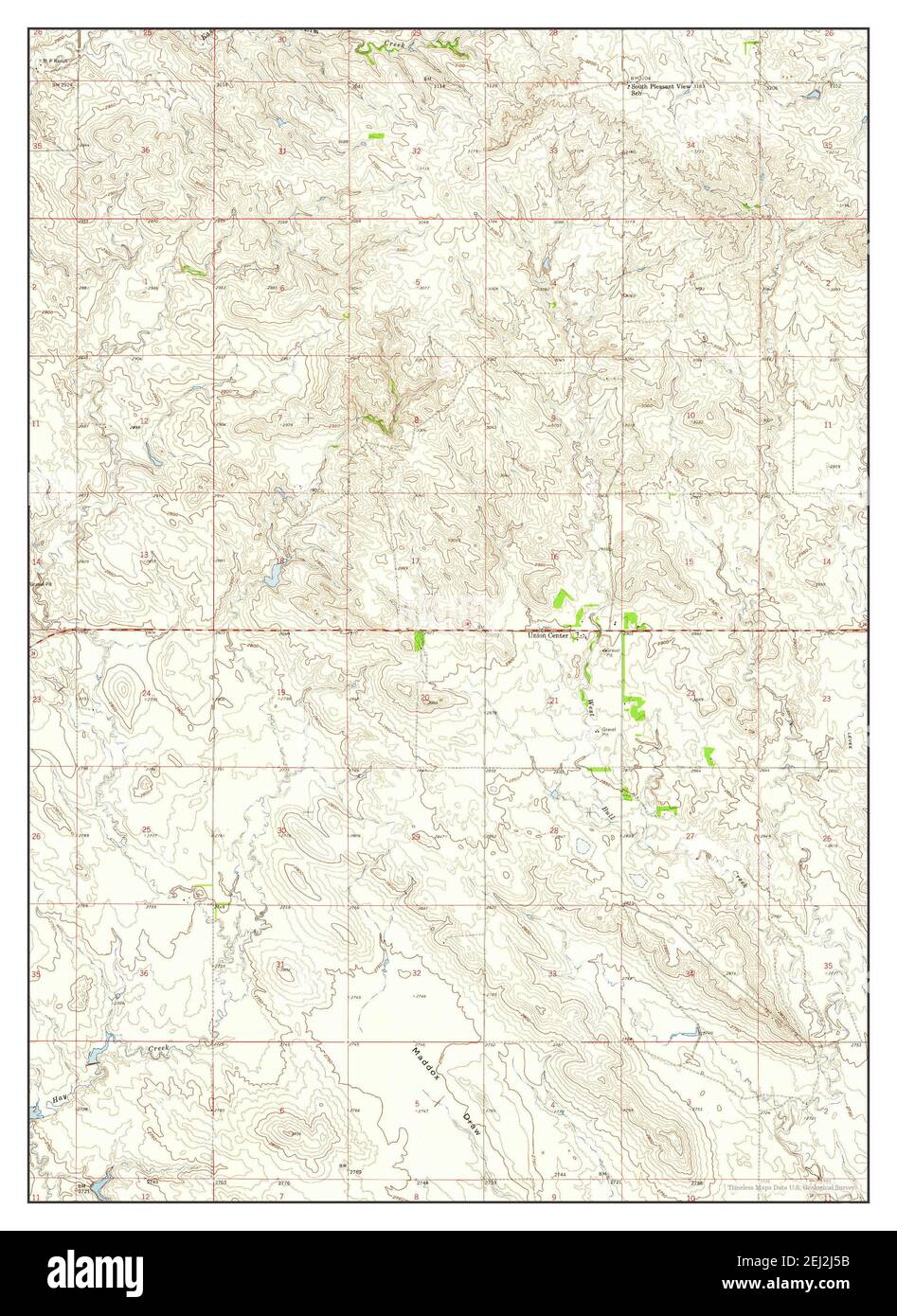 Union Center, South Dakota, map 1959, 1:24000, United States of America ...