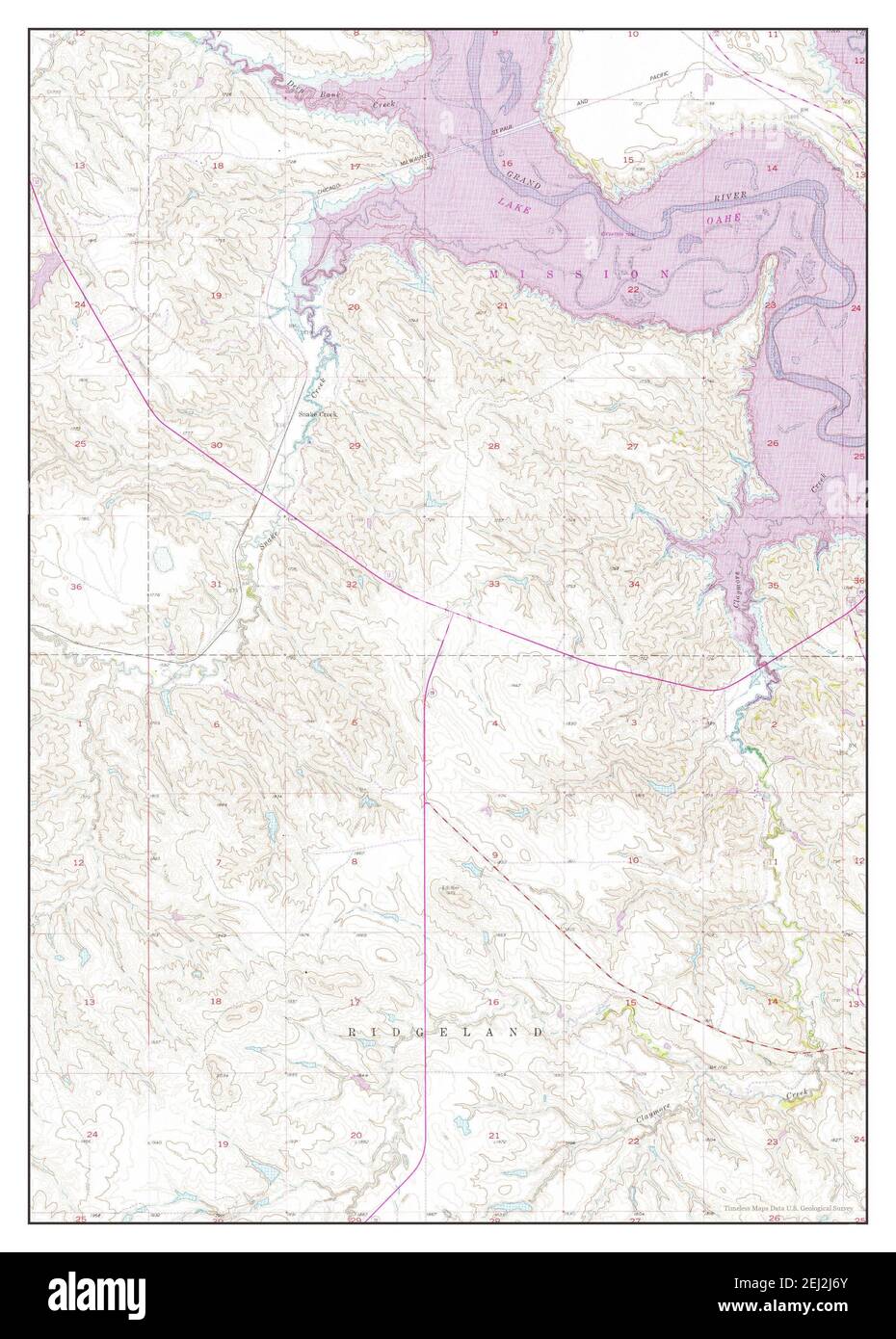 Wakpala SE, South Dakota, map 1956, 1:24000, United States of America ...