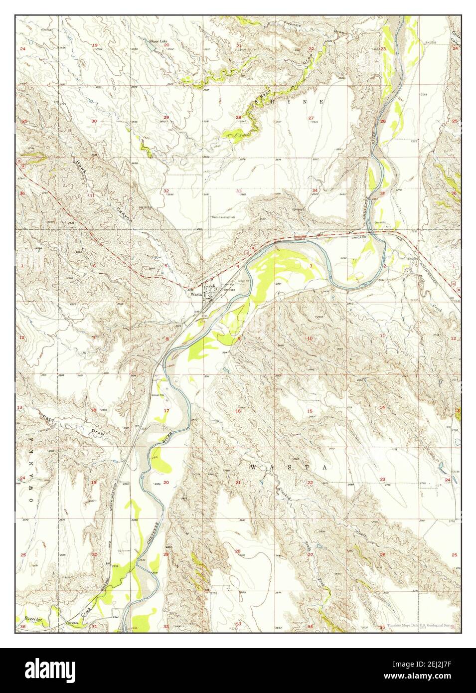 Wasta south dakota map Cut Out Stock Images & Pictures - Alamy