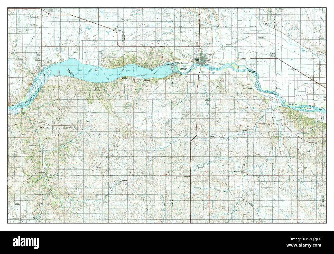 Yankton map hi-res stock photography and images - Alamy