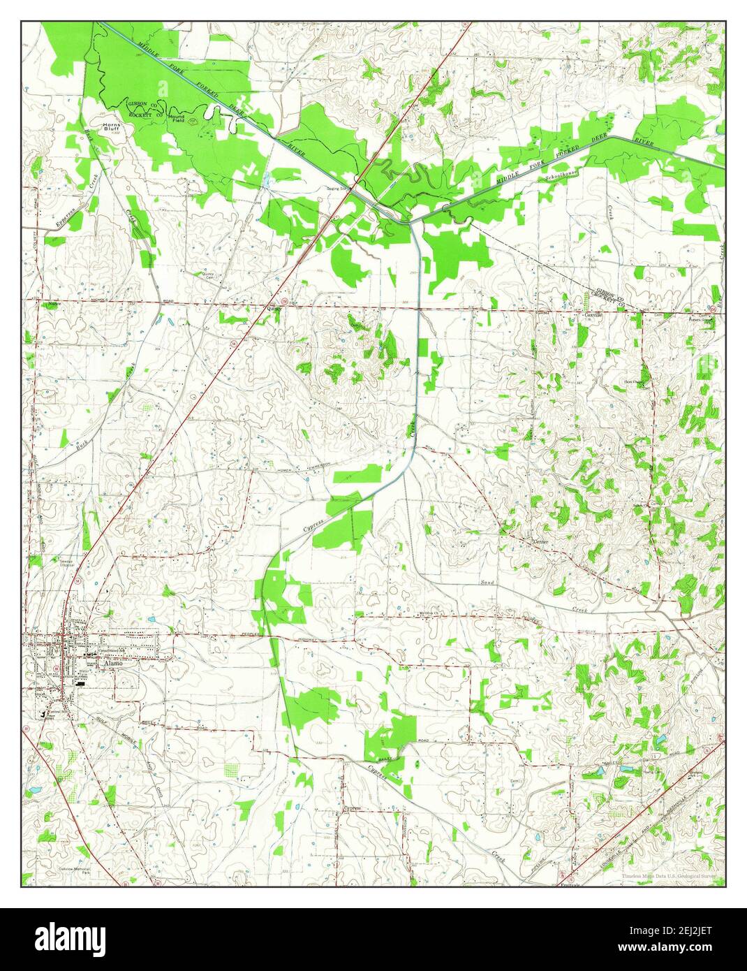 Alamo, Tennessee, map 1964, 1:24000, United States of America by ...