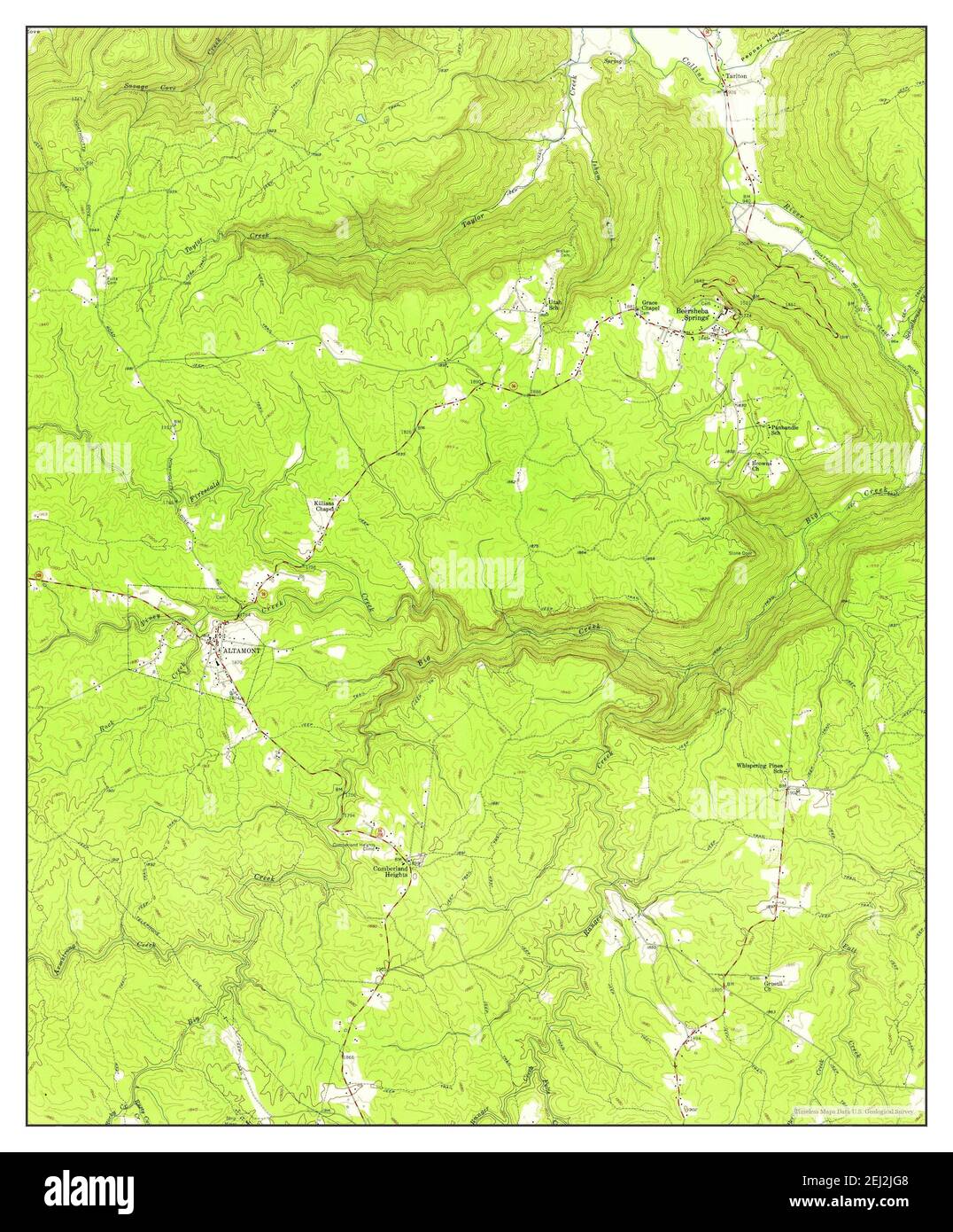 Altamont, Tennessee, map 1956, 1:24000, United States of America by ...
