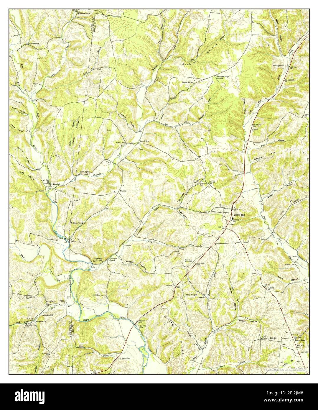 Appleton, Tennessee, map 1950, 1:24000, United States of America by ...