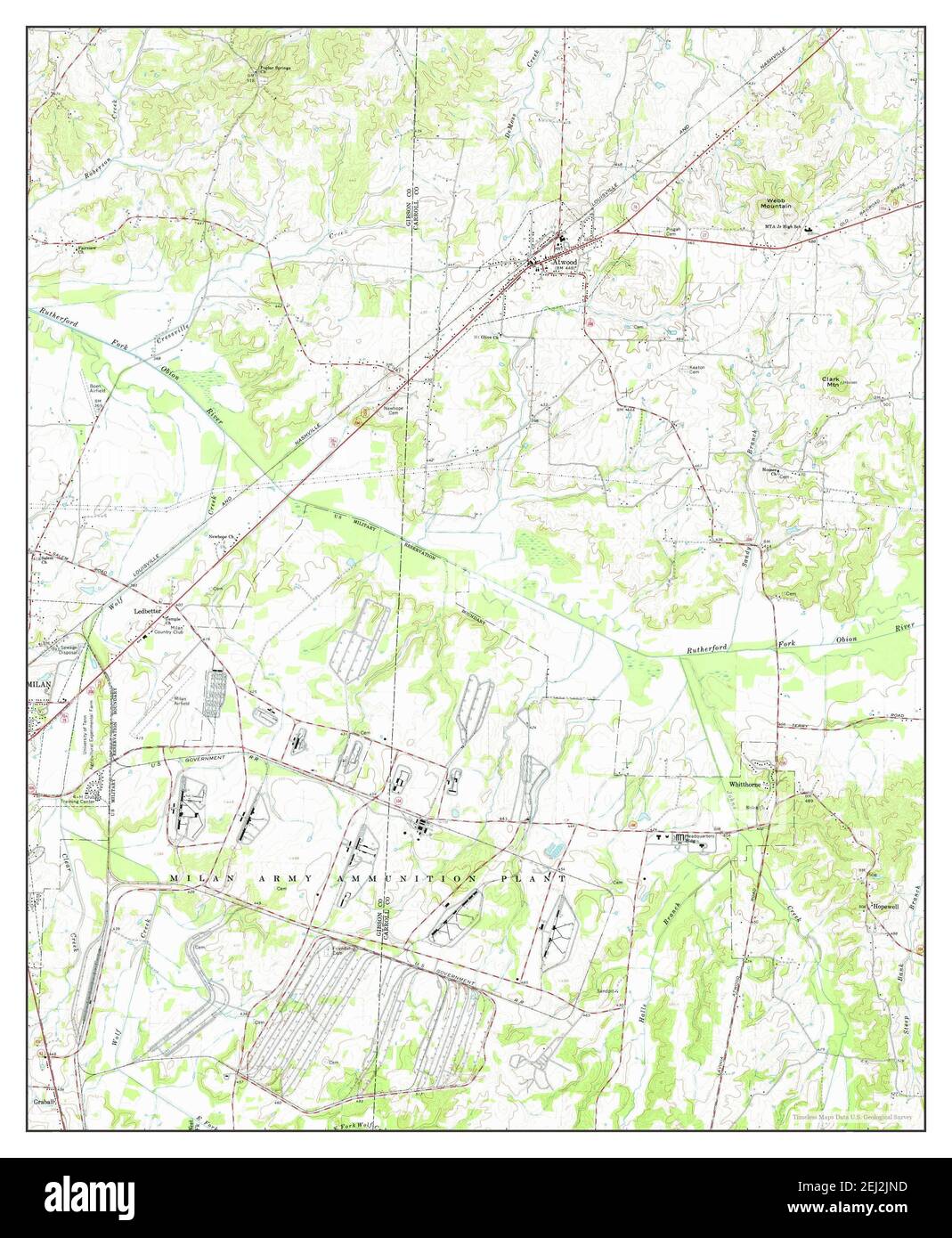 Atwood, Tennessee, map 1966, 1:24000, United States of America by ...