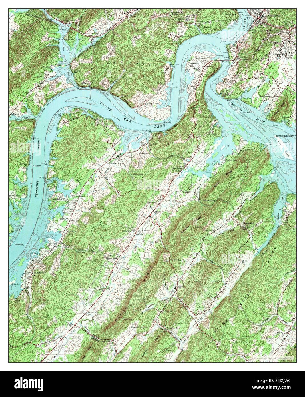 Bacon Gap, Tennessee, map 1968, 1:24000, United States of America by ...