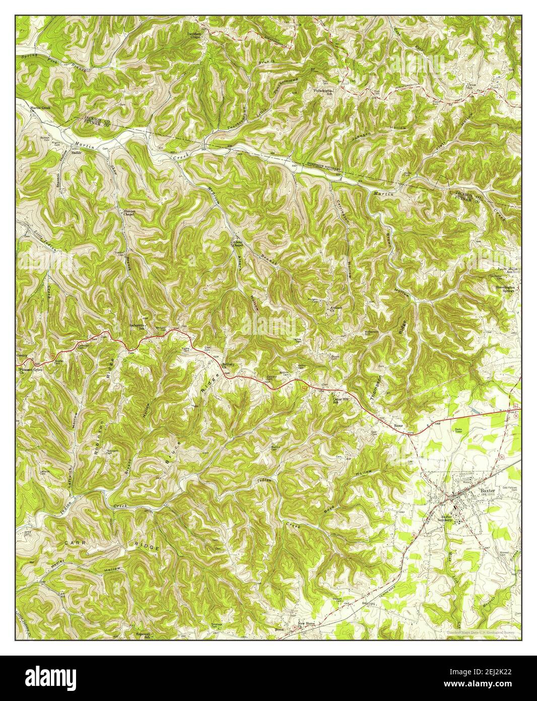 Map of baxter hi-res stock photography and images - Alamy