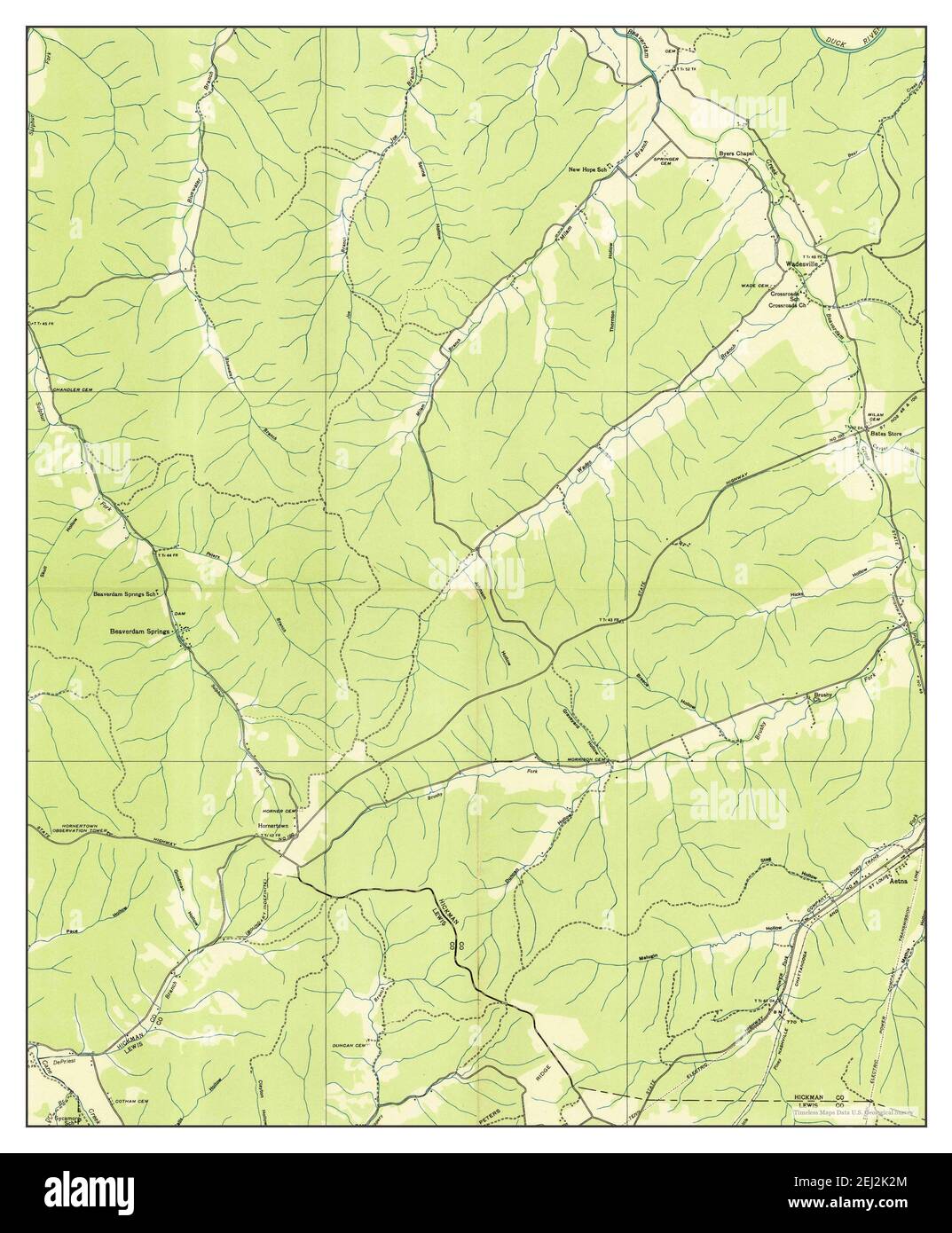 Map of beaverdam hi-res stock photography and images - Alamy