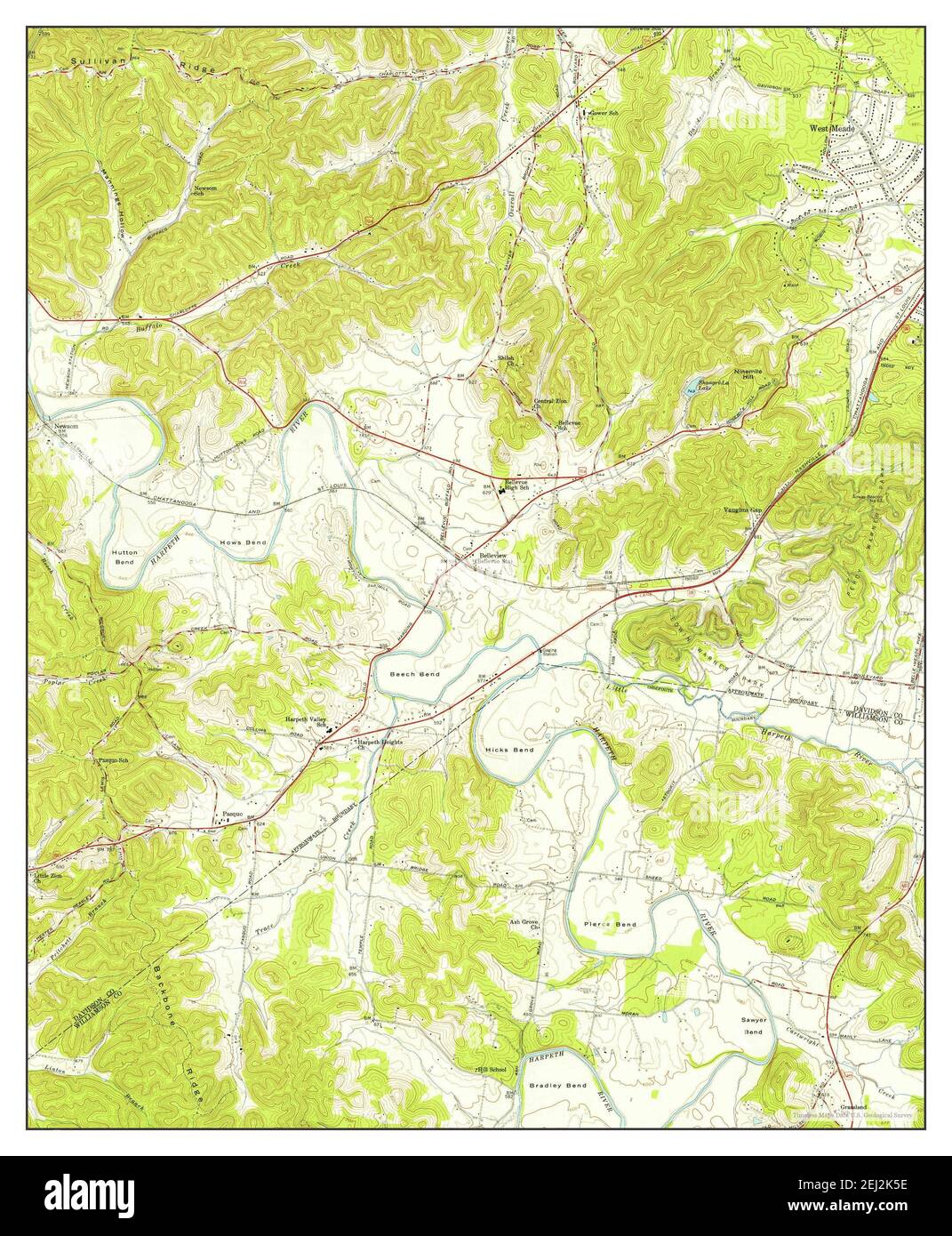 Map of belleview hi-res stock photography and images - Alamy