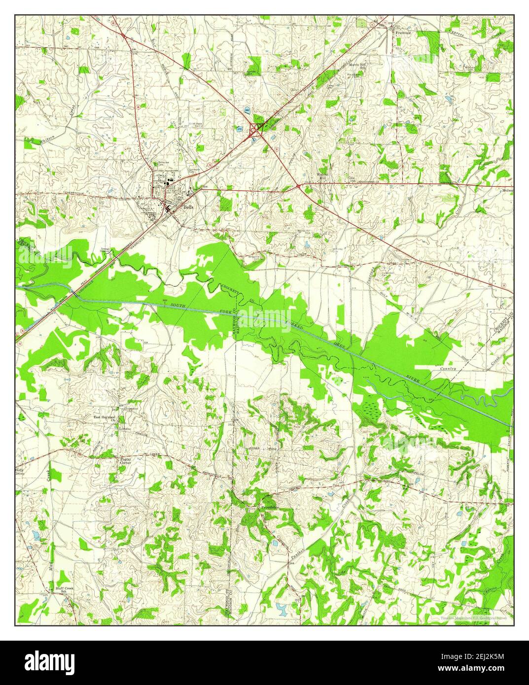 Bells, Tennessee, map 1959, 1:24000, United States of America by ...