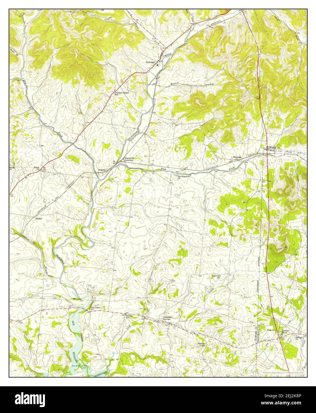Bethpage, Tennessee, map 1955, 1:24000, United States of America by ...