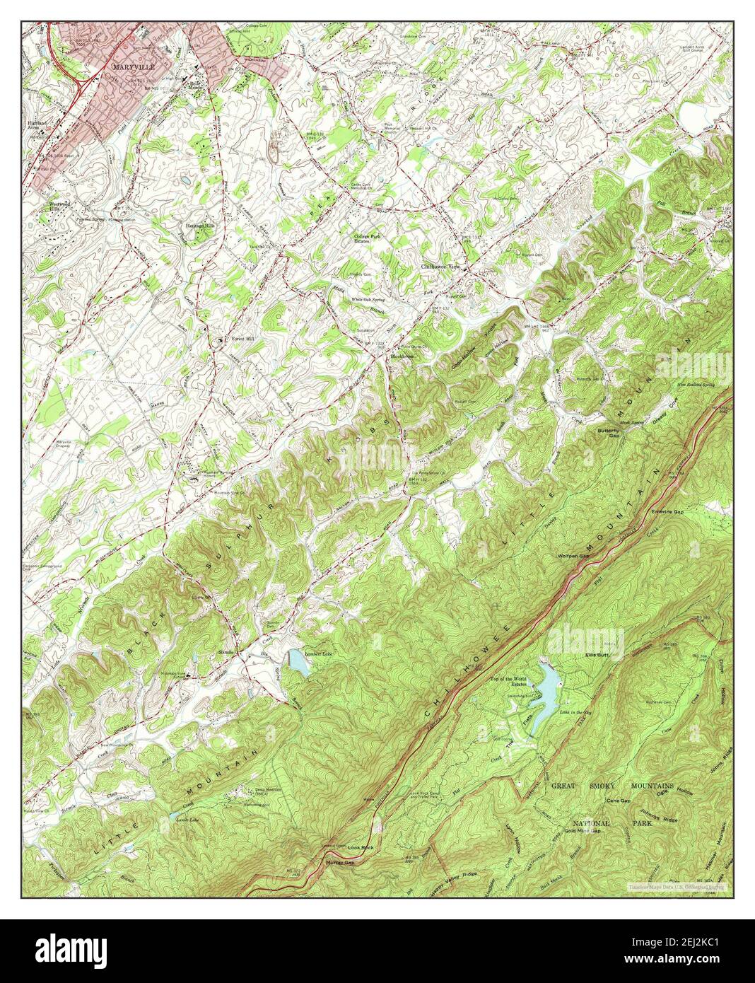 Blockhouse, Tennessee, map 1966, 1:24000, United States of America by ...