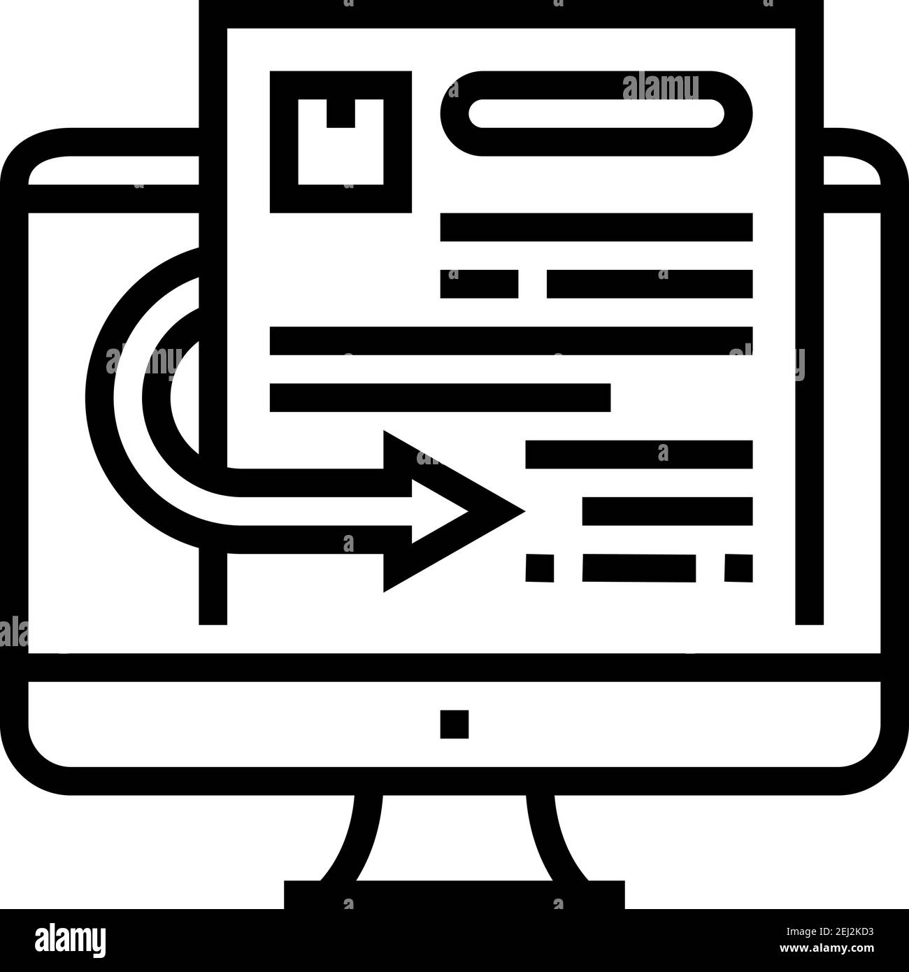 quotation requests line icon vector illustration Stock Vector Image ...