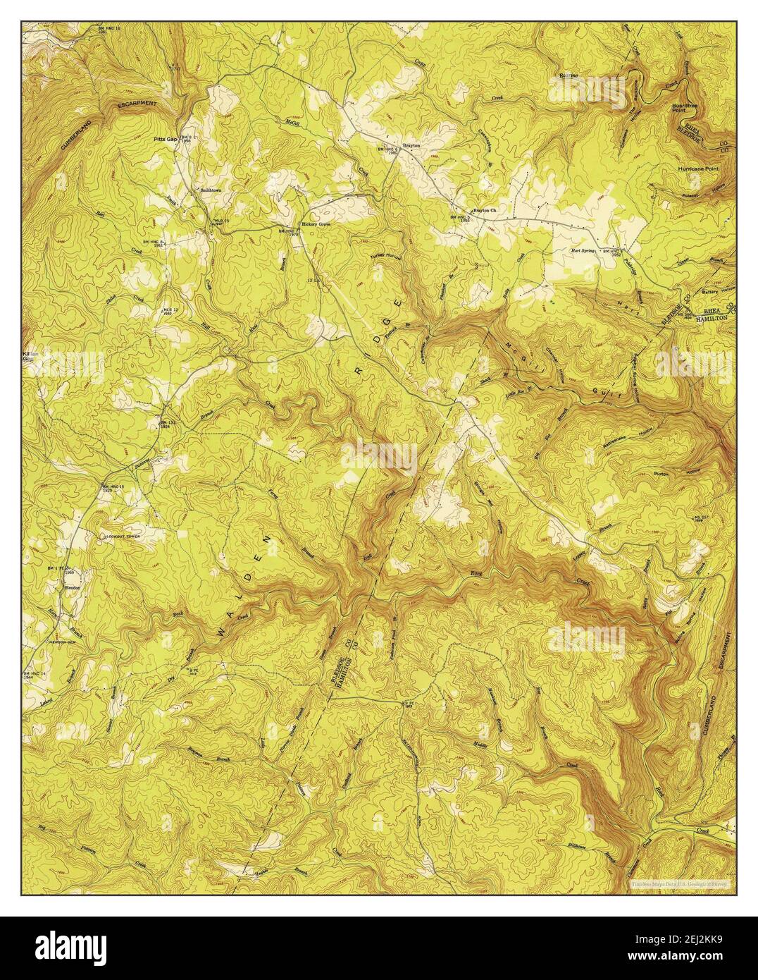 Brayton, Tennessee, map 1947, 1:24000, United States of America by ...