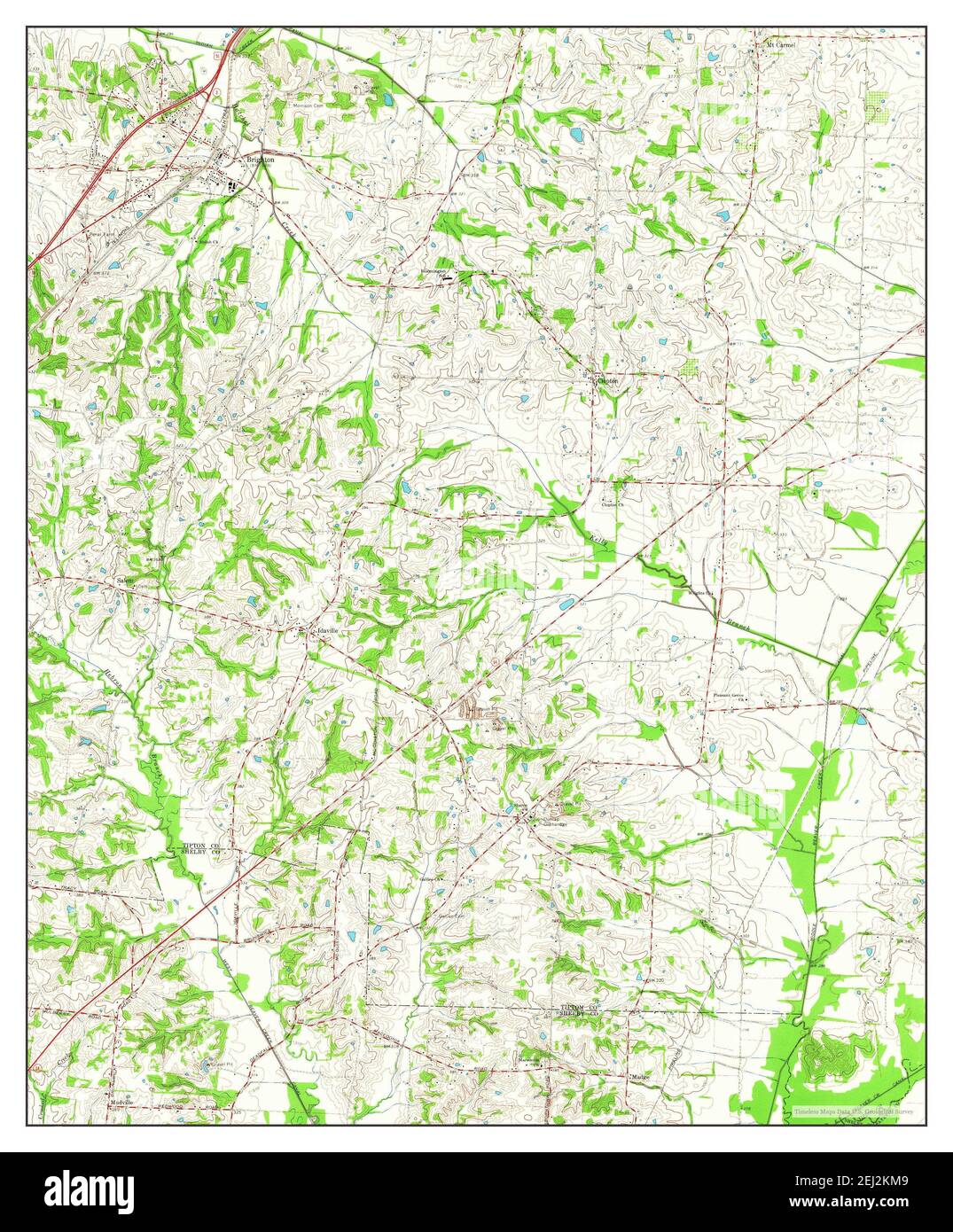 Brighton, Tennessee, map 1965, 1:24000, United States of America by ...