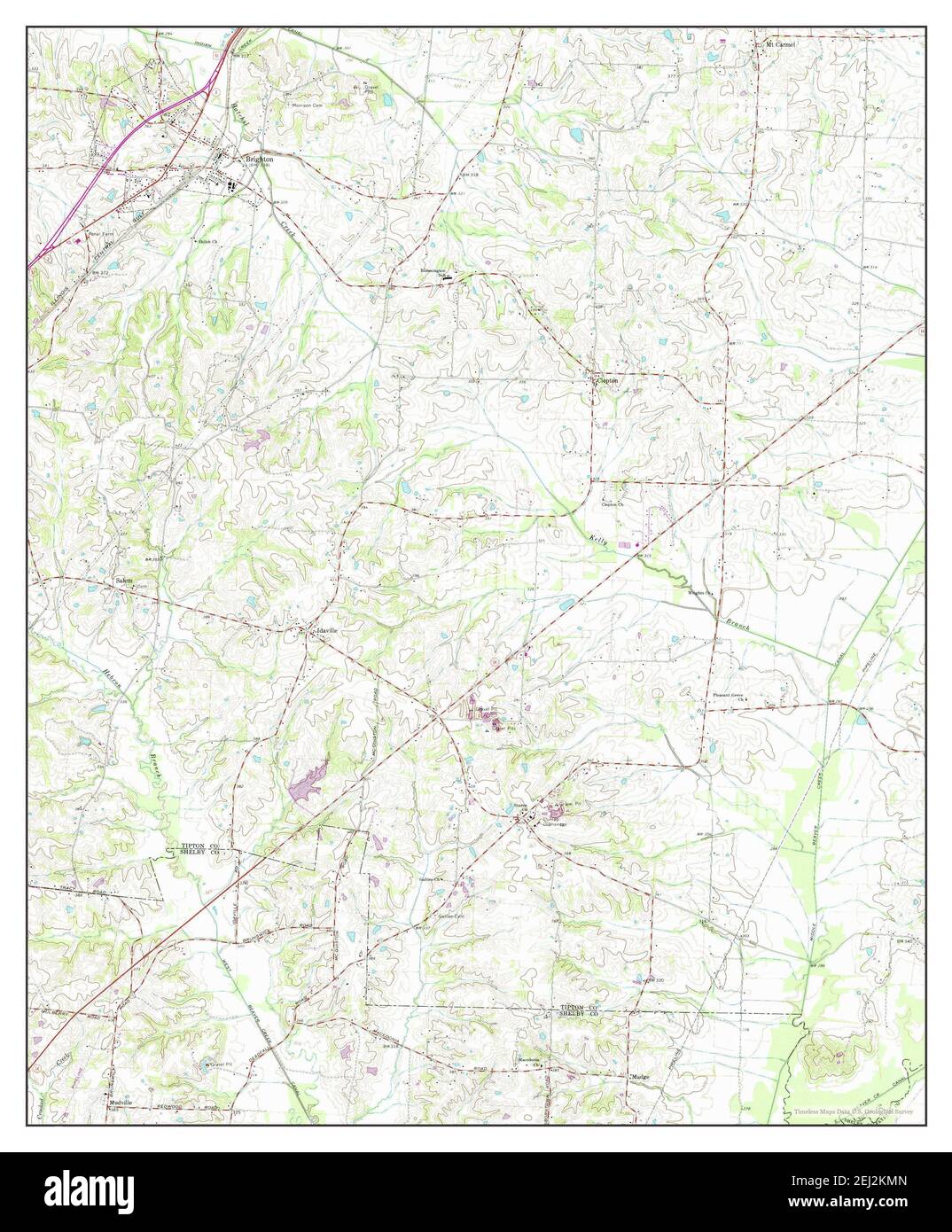 Brighton, Tennessee, map 1965, 1:24000, United States of America by ...