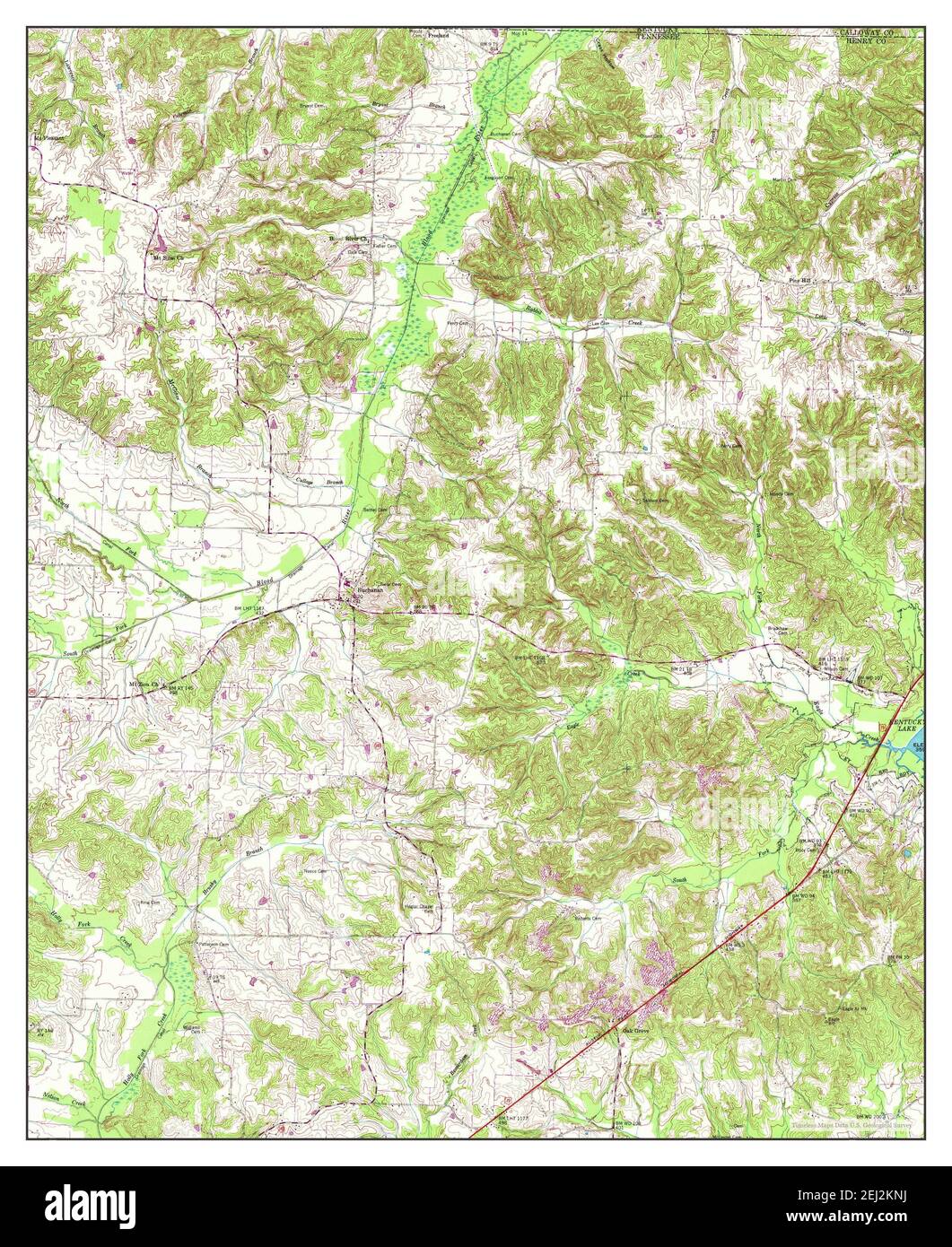 Buchanan, Tennessee, map 1950, 1:24000, United States of America by ...