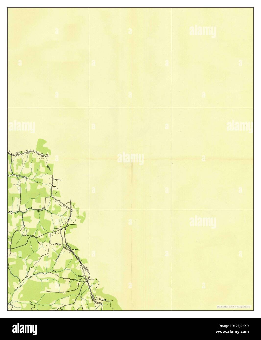 Burns, Tennessee, map 1936, 1:24000, United States of America by ...