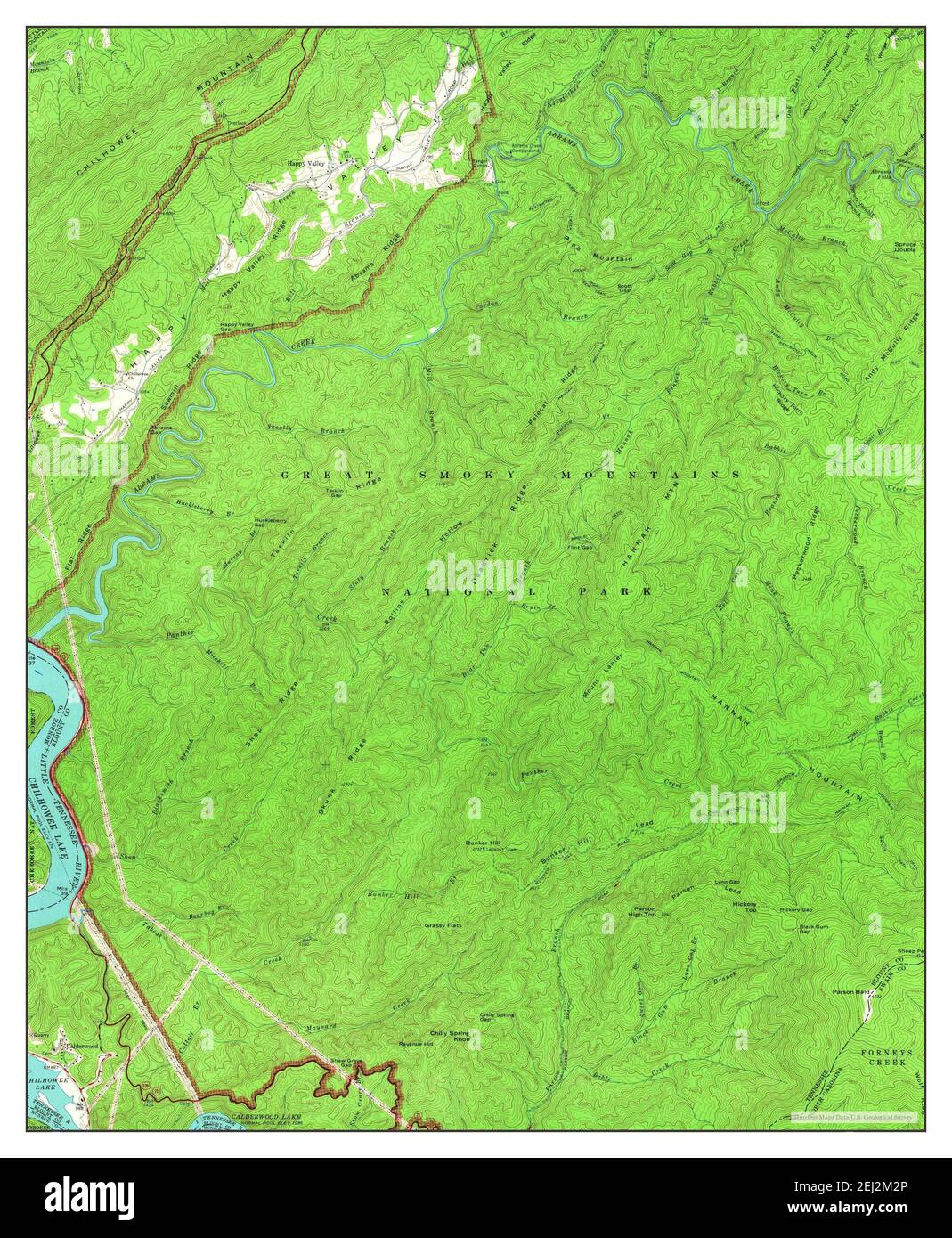 Calderwood, Tennessee, map 1964, 1:24000, United States of America by ...