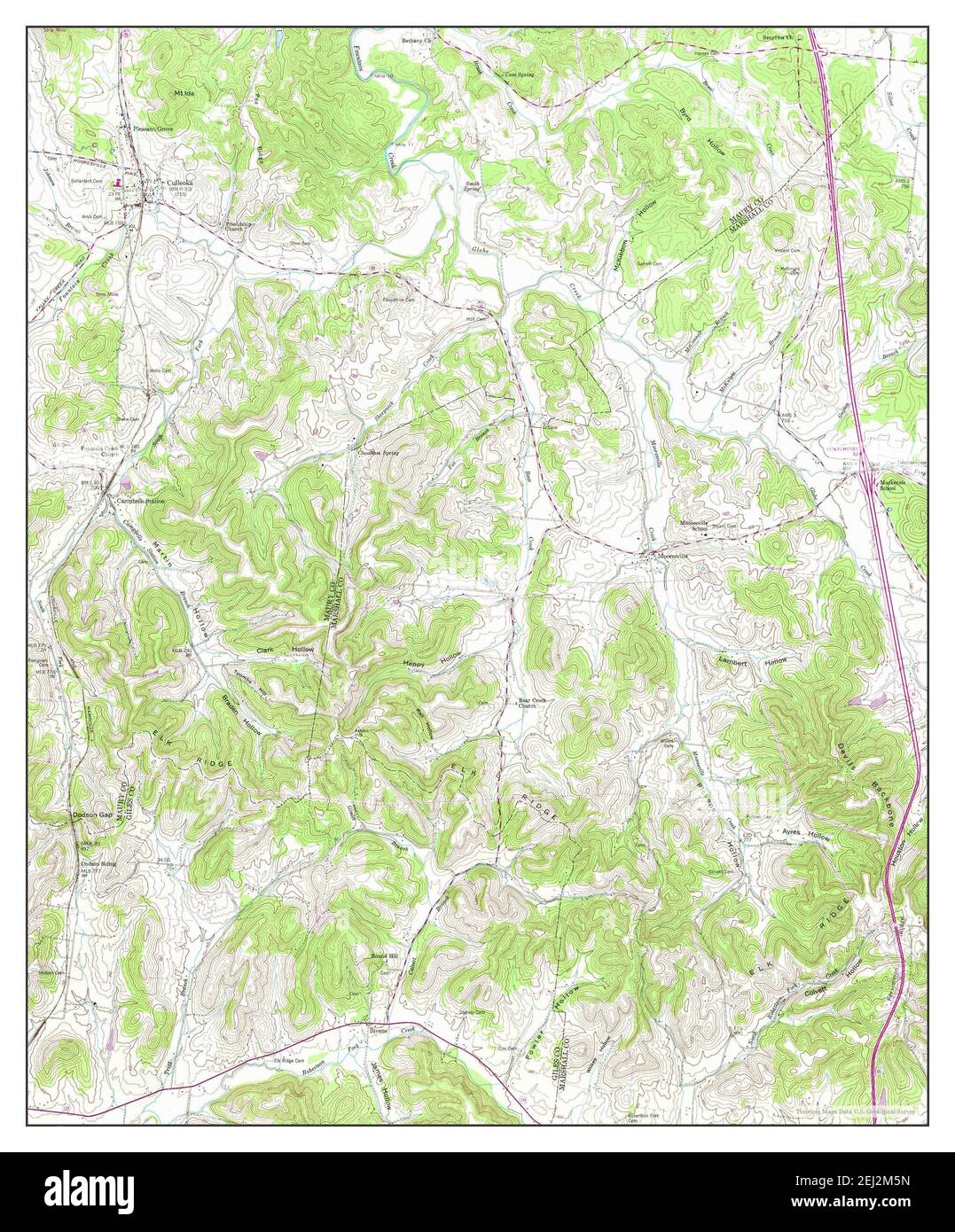 Campbells Station, Tennessee, map 1949, 1:24000, United States of ...