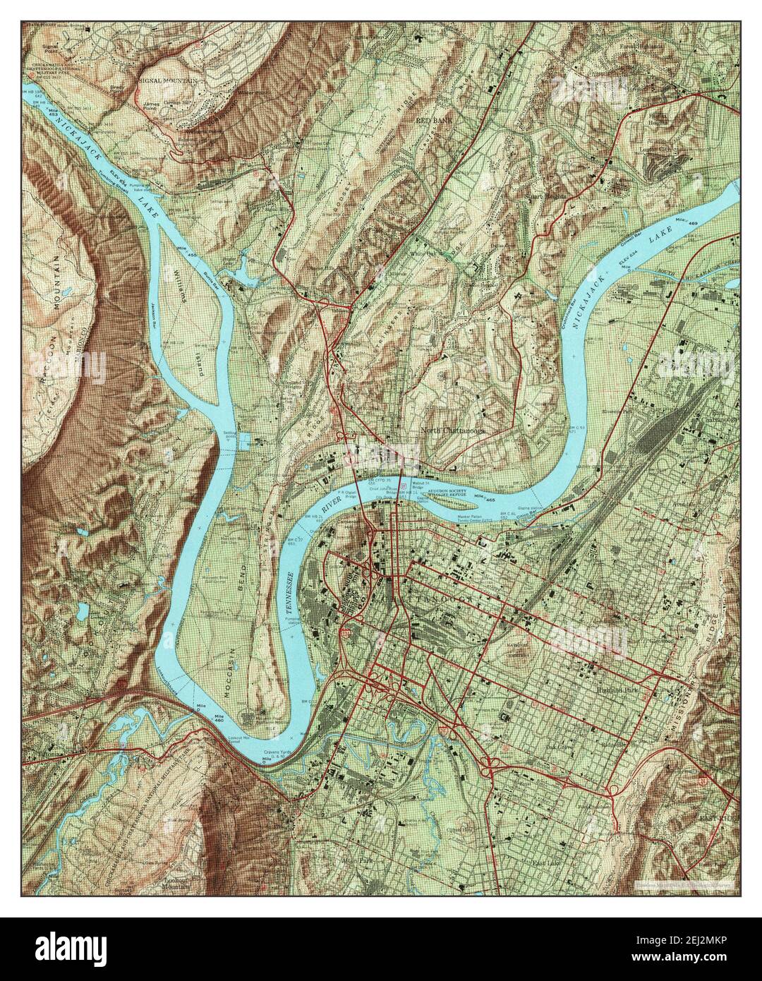 Chattanooga, Tennessee, map 1969, 1:24000, United States of America by ...