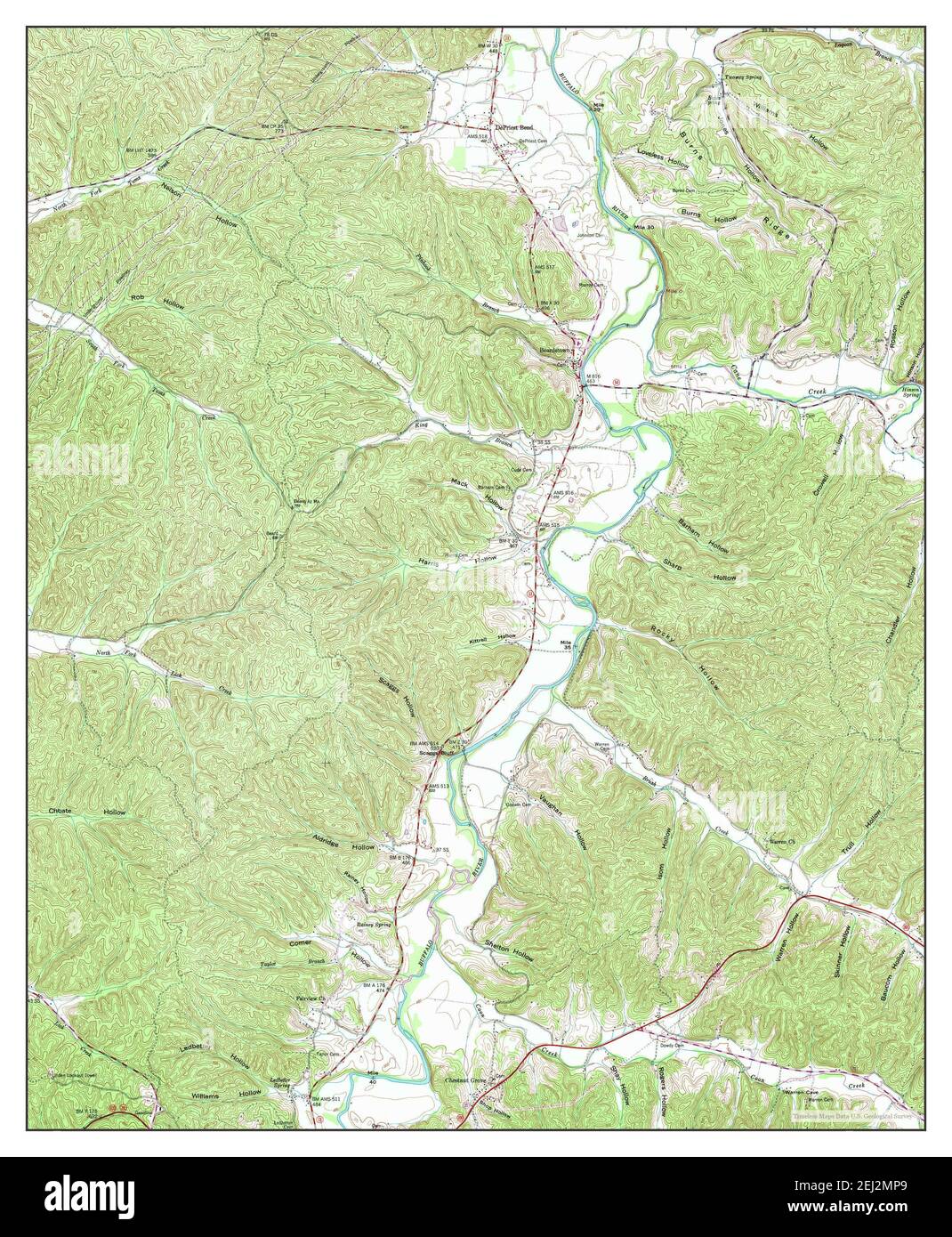 Chestnut Grove, Tennessee, map 1950, 1:24000, United States of America ...