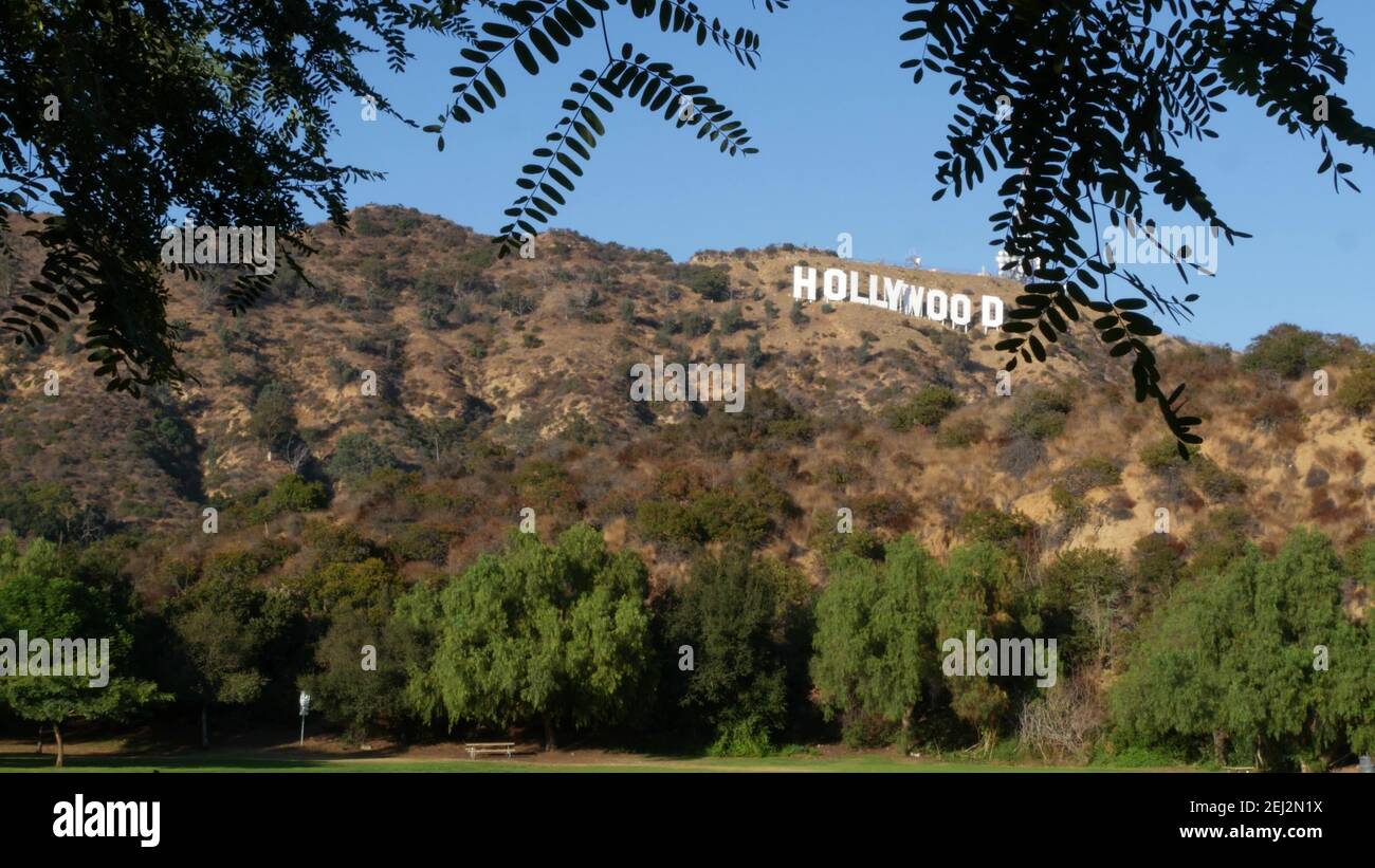 LOS ANGELES, CALIFORNIA, USA - 7 NOV 2019: Iconic Hollywood sign. Big ...