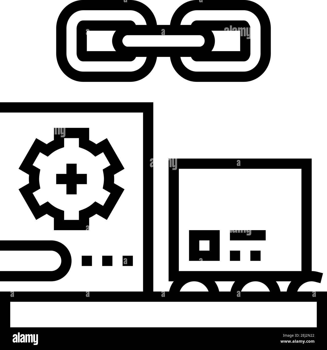 supply chain line icon vector illustration Stock Vector Image & Art - Alamy