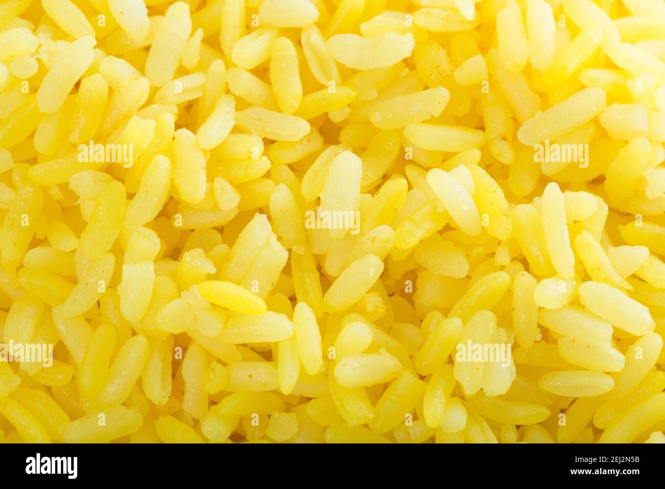 Boiled yellow rice. Photo can be used as a whole background Stock Photo ...