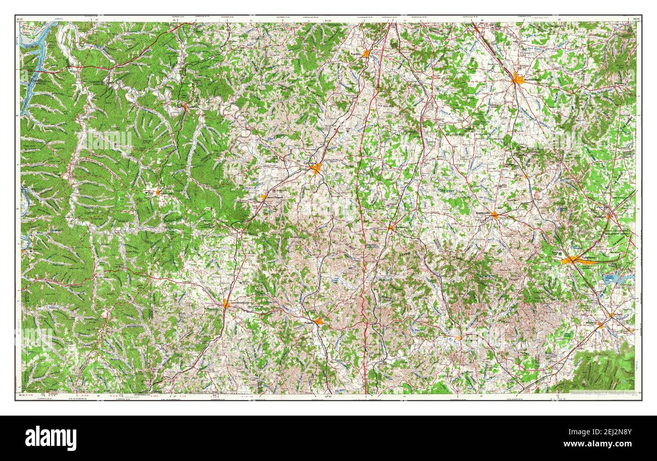Columbia Tennessee Elevation Map Virginia Topographic Map, Elevation,