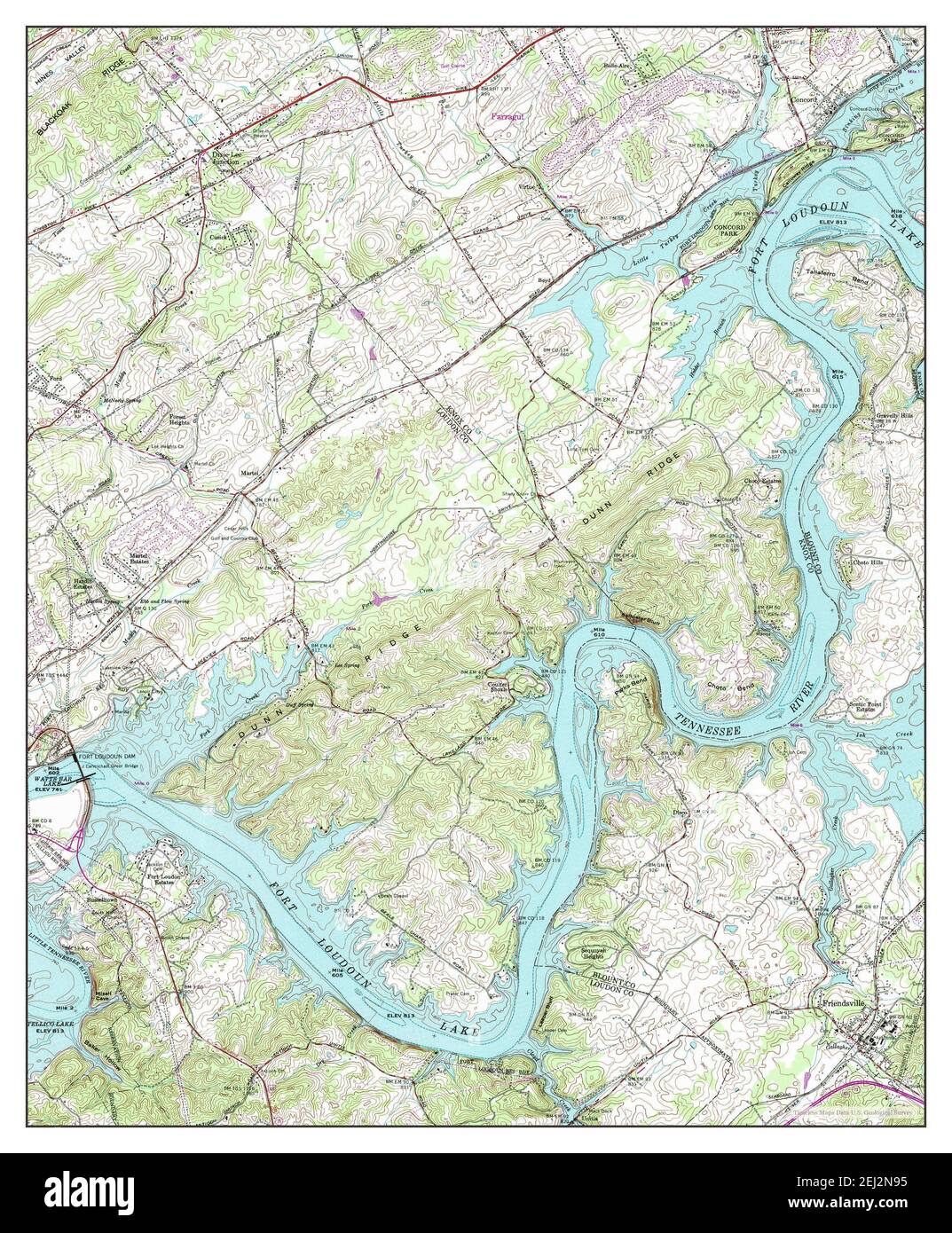 Concord, Tennessee, map 1968, 1:24000, United States of America by ...