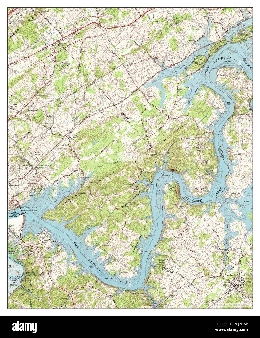 Concord, Tennessee, map 1968, 1:24000, United States of America by ...