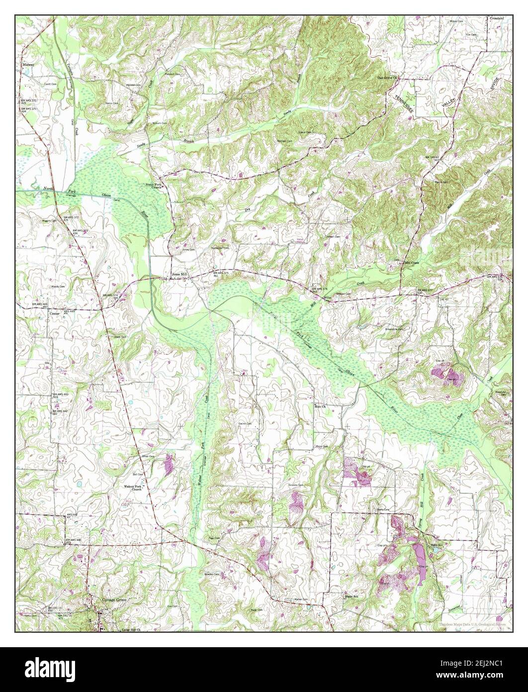 Map of cottage grove hi-res stock photography and images - Alamy