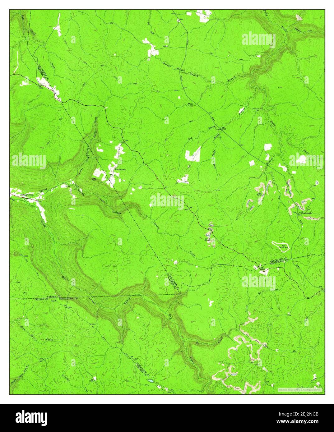 Curtistown, Tennessee, map 1960, 1:24000, United States of America by ...