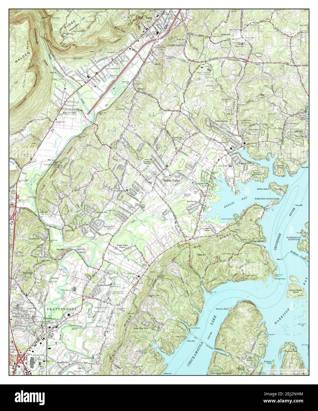 Daisy, Tennessee, map 1976, 1:24000, United States of America by ...