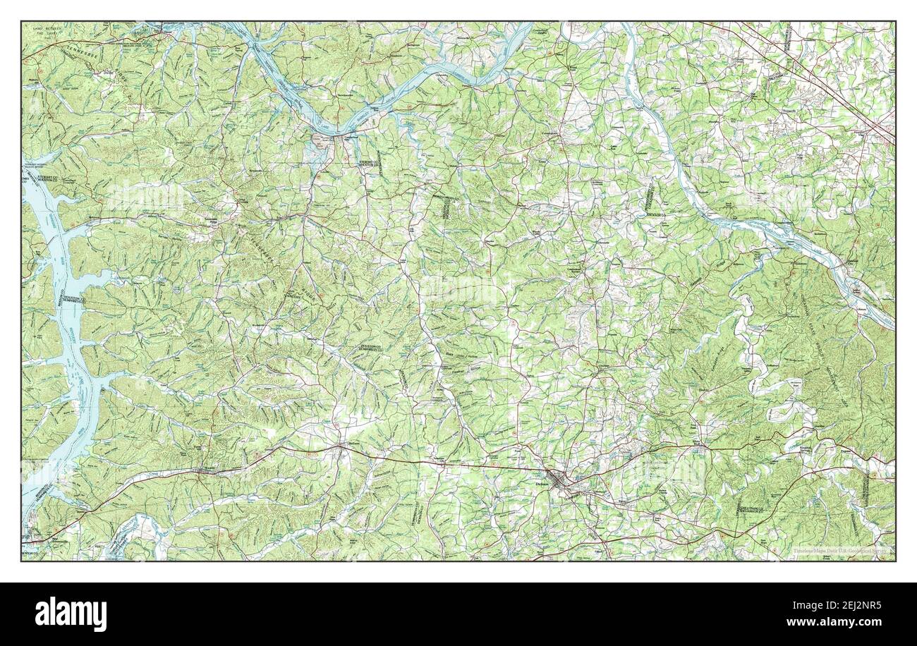 Dickson, Tennessee, map 1985, 1:100000, United States of America by ...