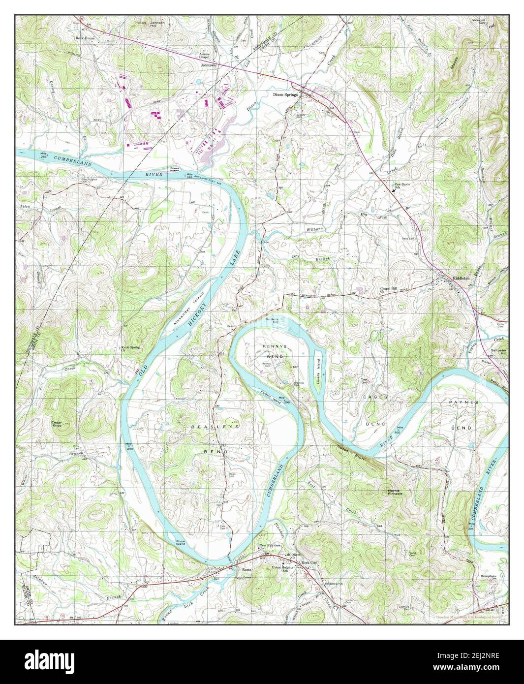Dixon Springs, Tennessee, map 1994, 1:24000, United States of America ...