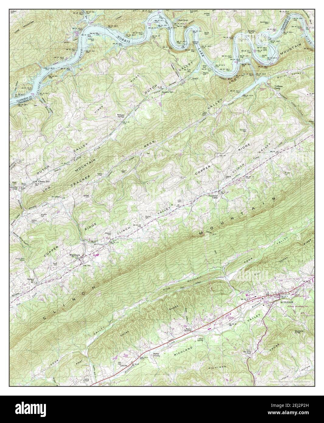 Dutch Valley, Tennessee, map 1941, 1:24000, United States of America by ...