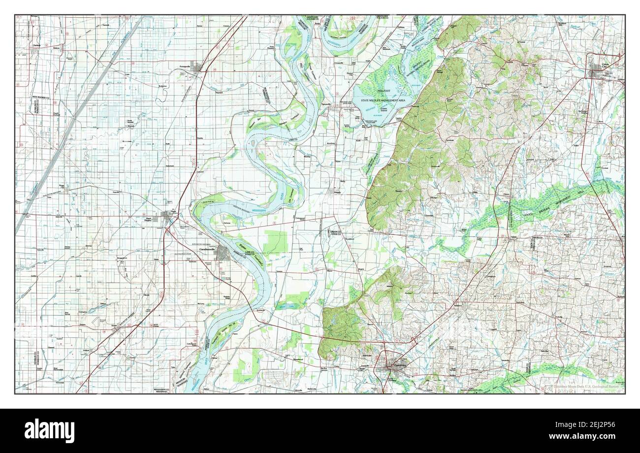 Dyersburg, Tennessee, map 1983, 1:100000, United States of America by ...